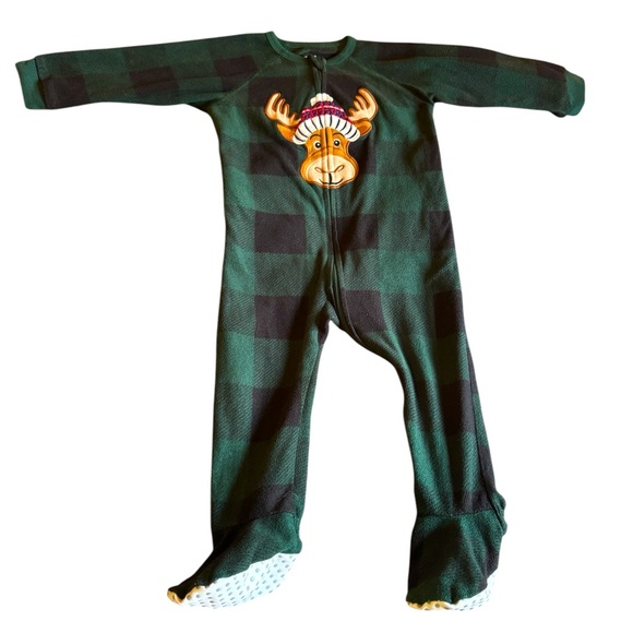 The Children's Place | Pajamas | Pj Place Moose Fleece Pajama | Poshmark
